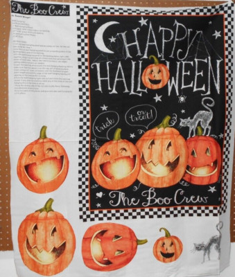 1 Springs Creative Boo Crew Halloween Quilt/Wallhanging Panel Fabric | eBay