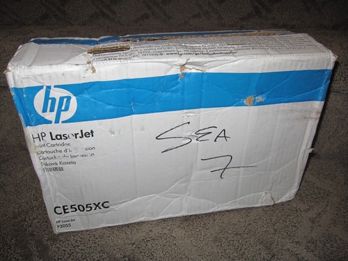 HP CE505XC Black Toner Cartridge OEM Genuine NEW 05X CE505X LaserJet ...