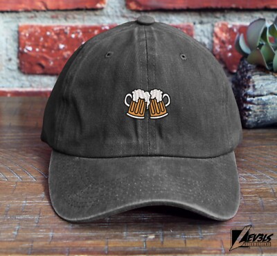 CHEERS EMBROIDERED BEERS BASEBALL CAP ADJUSTABLE BACK DAD HAT CAP ...