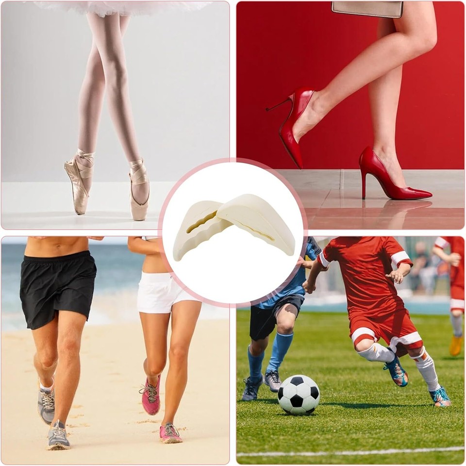 4× Soft Toe Inserts for Shoes Too Big Shoes Insert Foam Toe Filler ...