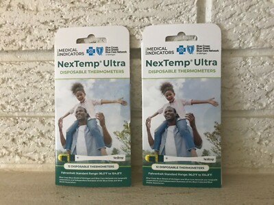 24 NexTemp Ultra Disposable Thermometers Latex Free Accurate Easy to ...