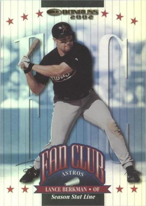 2002 Donruss - Fan Club Lance Berkman #210 Stat Line Season /34 for ...
