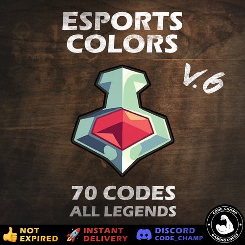 Brawlhalla Esports Colors v6 Codes - All Legends | eBay