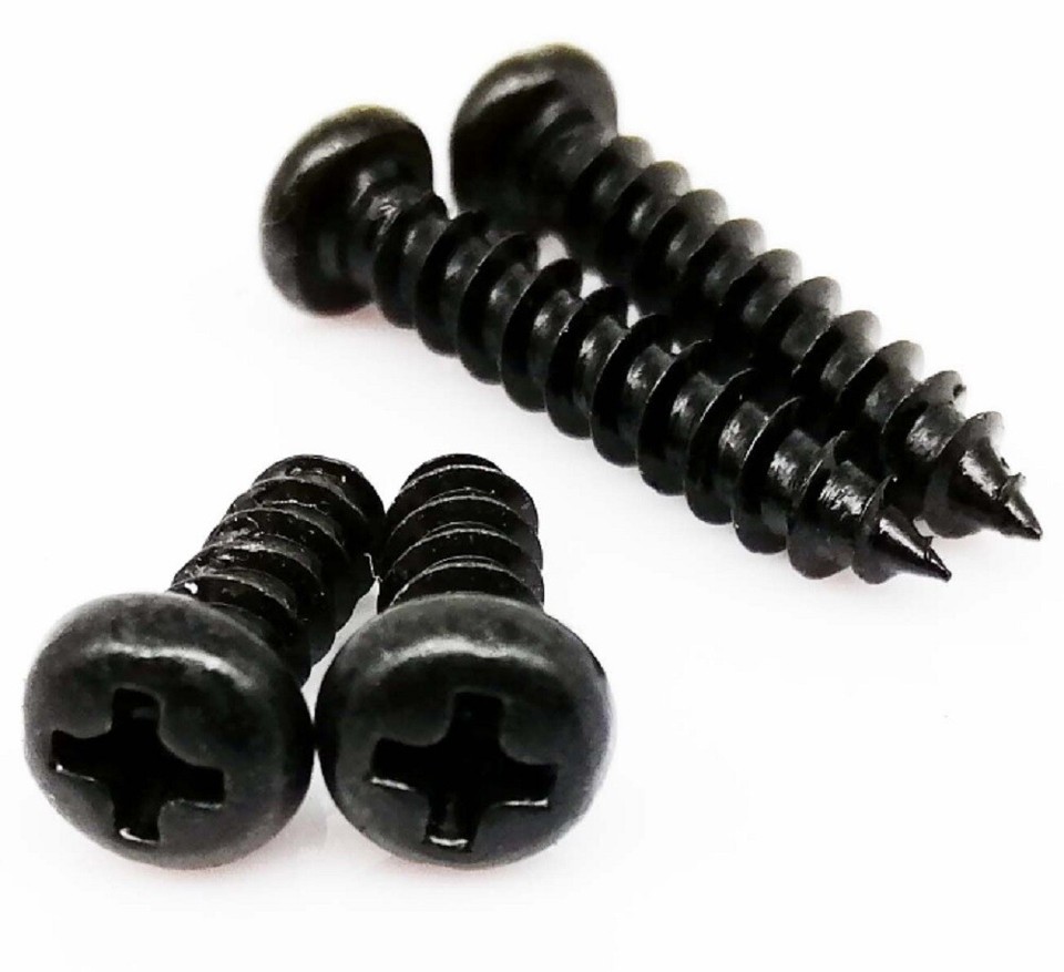 Small Micro Pan Head M1 M2 Black Steel Wood Screws Self Tapping ...