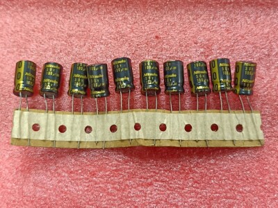 10 pcs Nitsuko 100uF 50V aluminium electrolytic capacitor | eBay