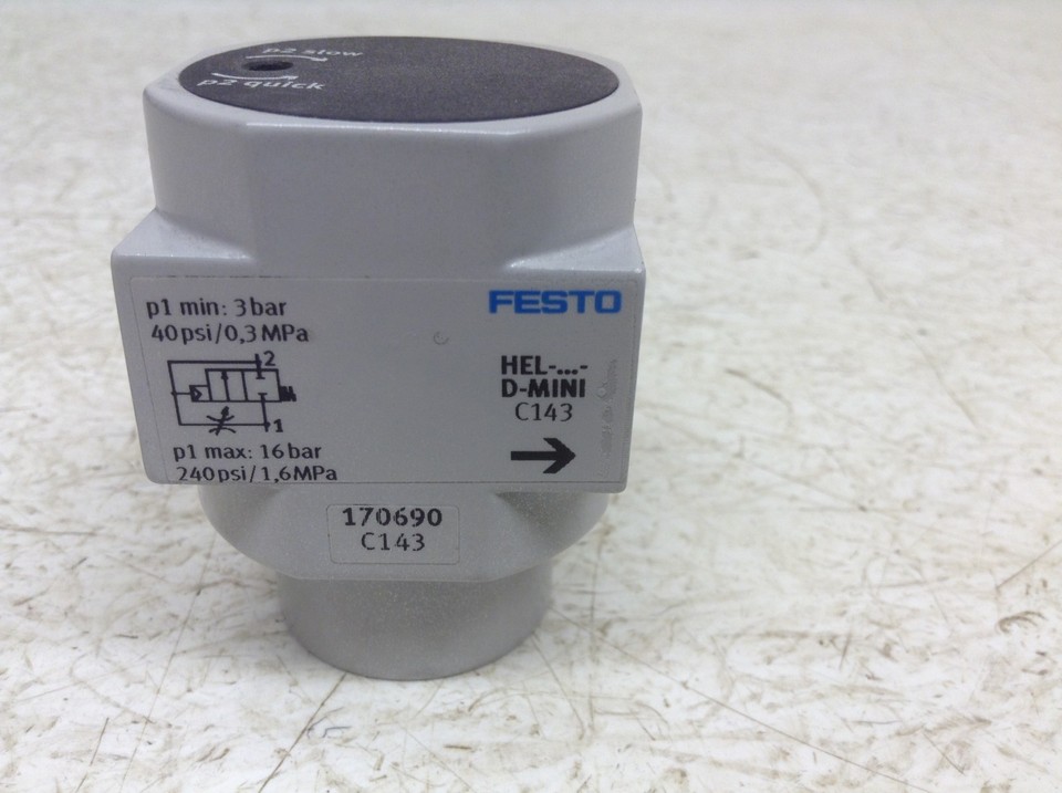 Festo Pneumatic HEL-...-D-MINI On/Off Start Valve HELDMINI | eBay
