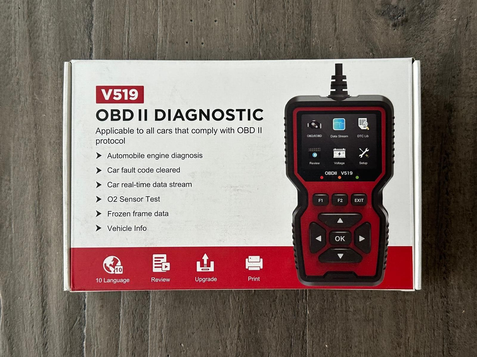 V519 Scanner for Car Obd II Multi-Functional Vehicle Fault Diagnosis ...