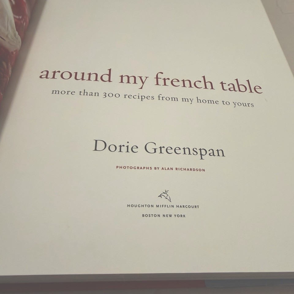 Cookbook Around My French Table Dorie Greenspan Large Book Kitchen ...