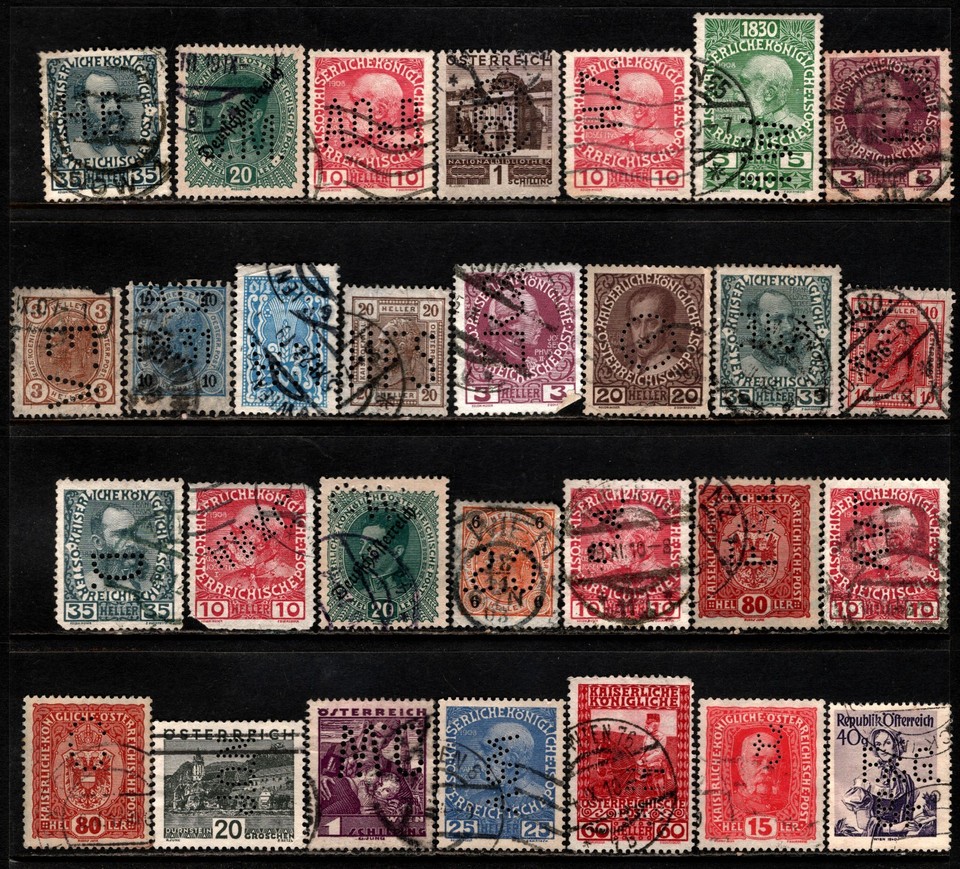 OPC Austria Perfin Lot 51943 | eBay
