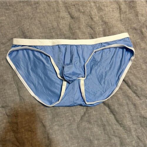 N2N Bodywear Light Blue White Trim Pouch Bikini Briefs Size Large NWT ...