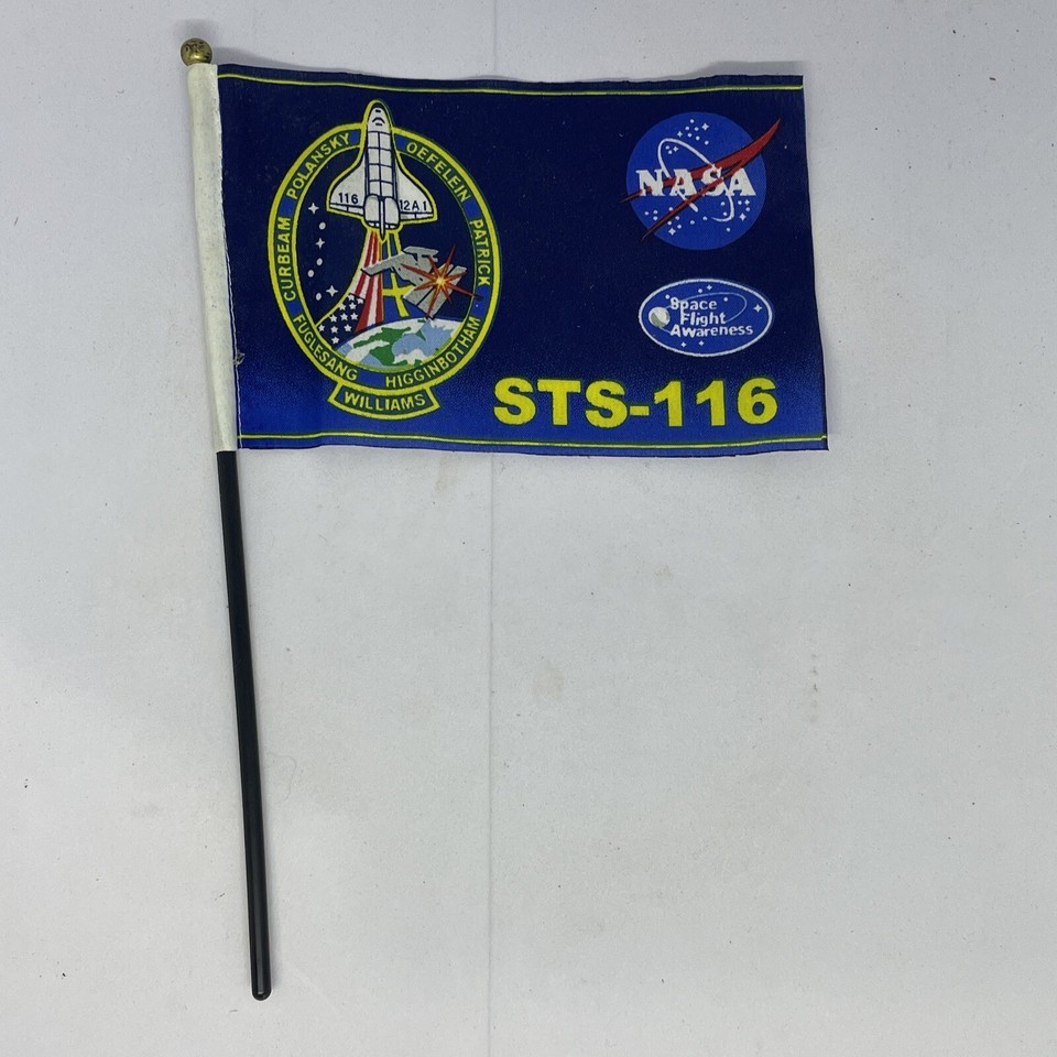 NASA STS-116 Space Shuttle Discovery Mission Flag Space Flight ...