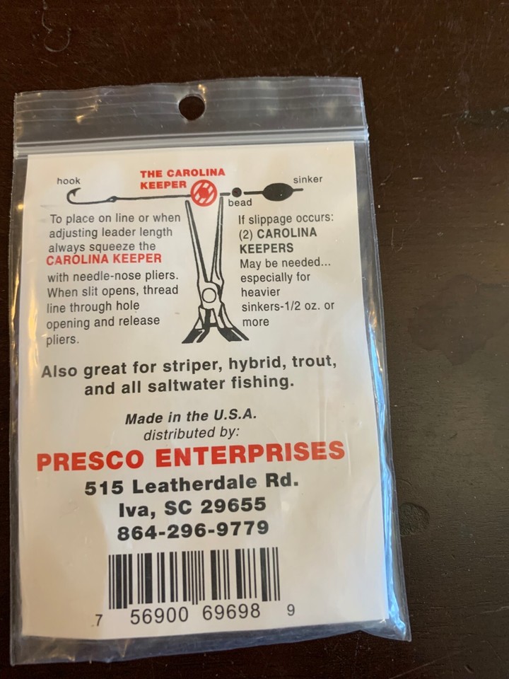 CAROLINA KEEPER the carolina wormrig/split-shotting for fishing NEW ...