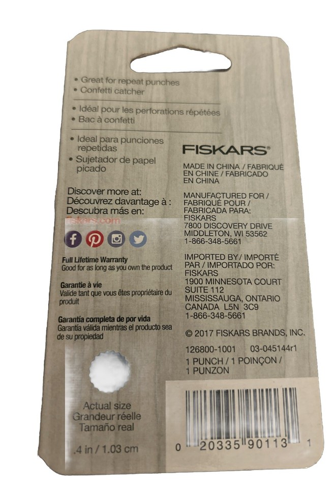 Fiskars 126800 Lia Griffith Flower Center Lever Punch | eBay