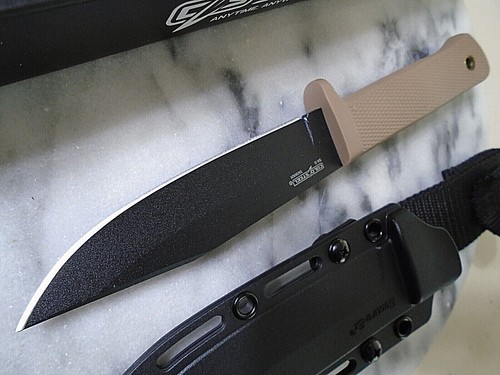 Cold Steel SRK-C Compact Fixed Blade Knife Full Tang SK-5 Black Tan ...
