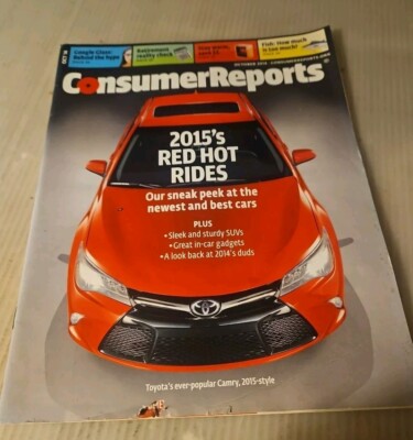 2014 October, Consumer Reports Magazine, "2015's Red Hot Rides" | eBay