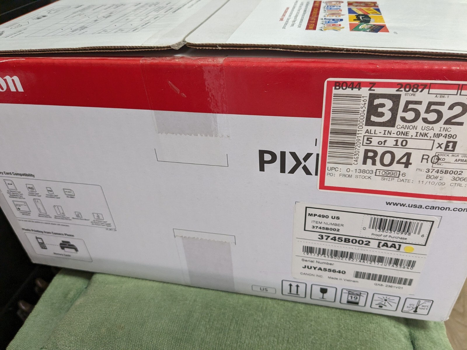 Canon PIXMA MP490 All-In-One Inkjet Printer for sale online | eBay