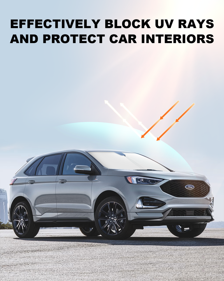 For Ford Edge 2015-2024 Front Windshield Sun Shade Visor Shield UV ...