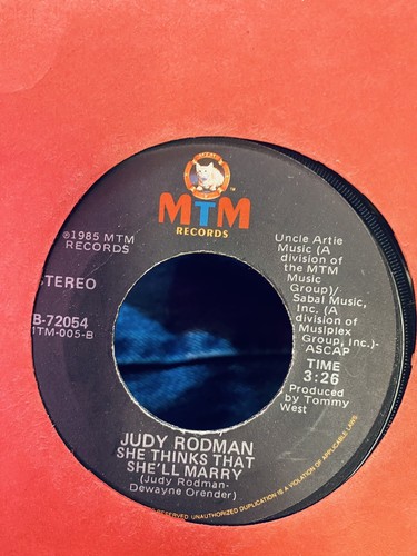 JUDY RODMAN SHE THINKS THAT SHE'LL MARRY-you’re Gonna Miss Me- 45RPM | eBay