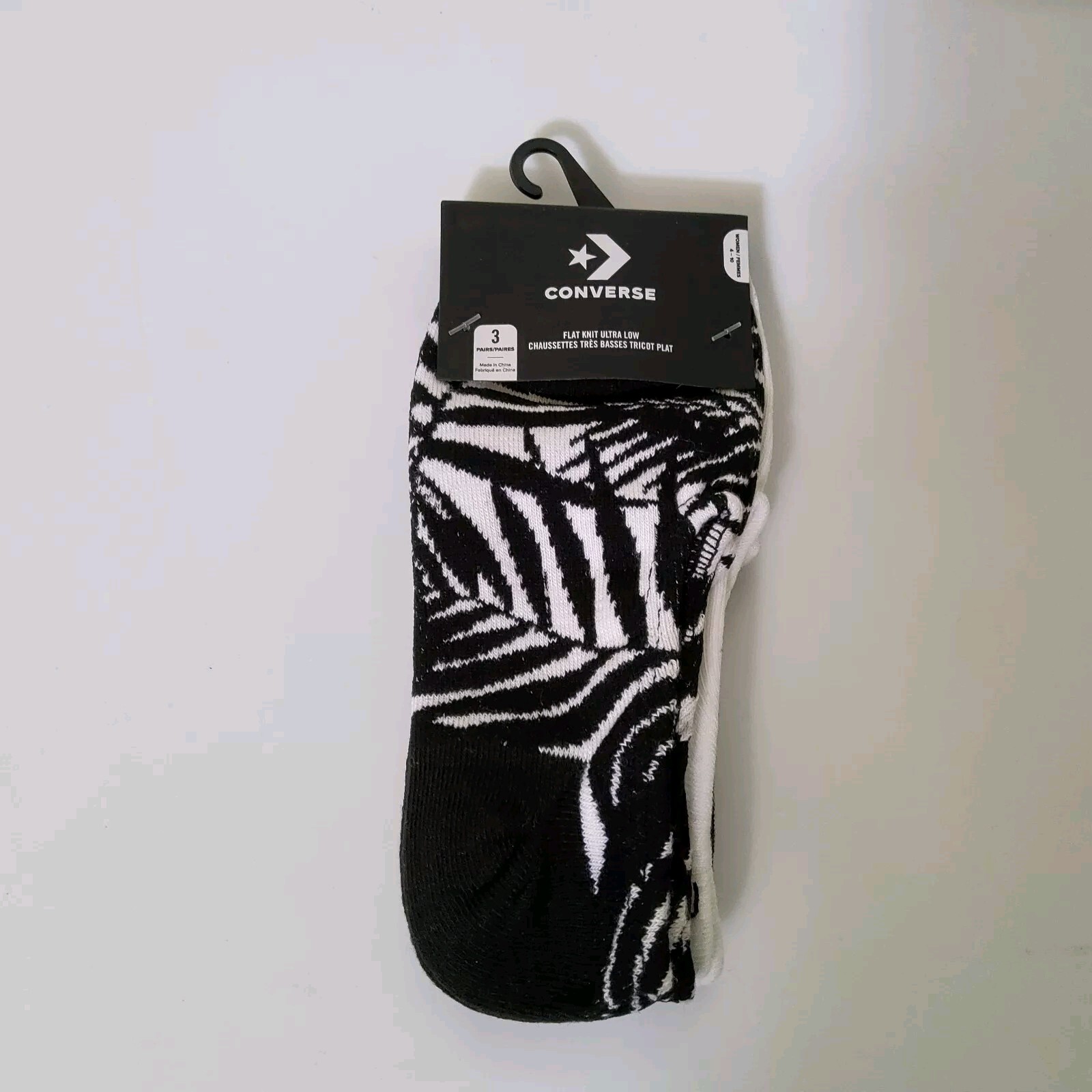 Converse Women's Flat Knit Ultra Low Socks 3 Pairs Size 4-10 | eBay