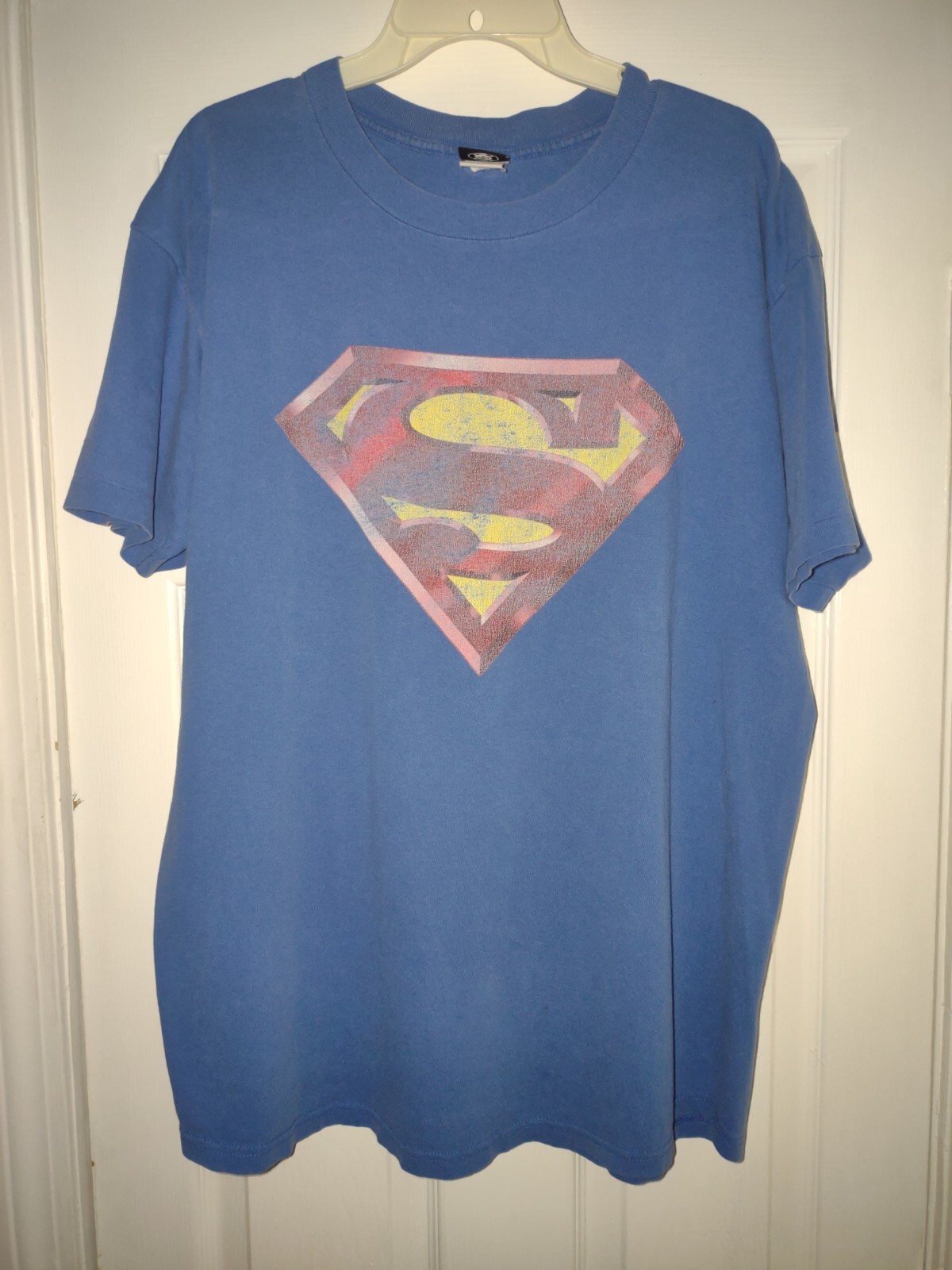 Vintage 1997 Superman Logo Mens XL Single Stitch 90s … - Gem