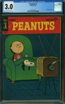 Peanuts #1 CGC 3.0 Gold Key 1963 Charlie Brown! Snoopy! Key Silver! K7 ...