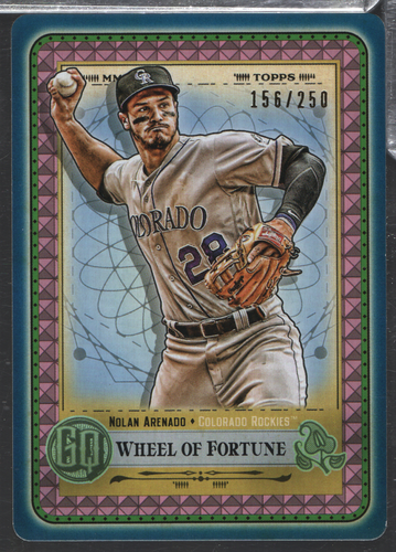 Nolan Arenado Rockies 2019 Topps Tarot Wheel of Fortune /250 #7 ...