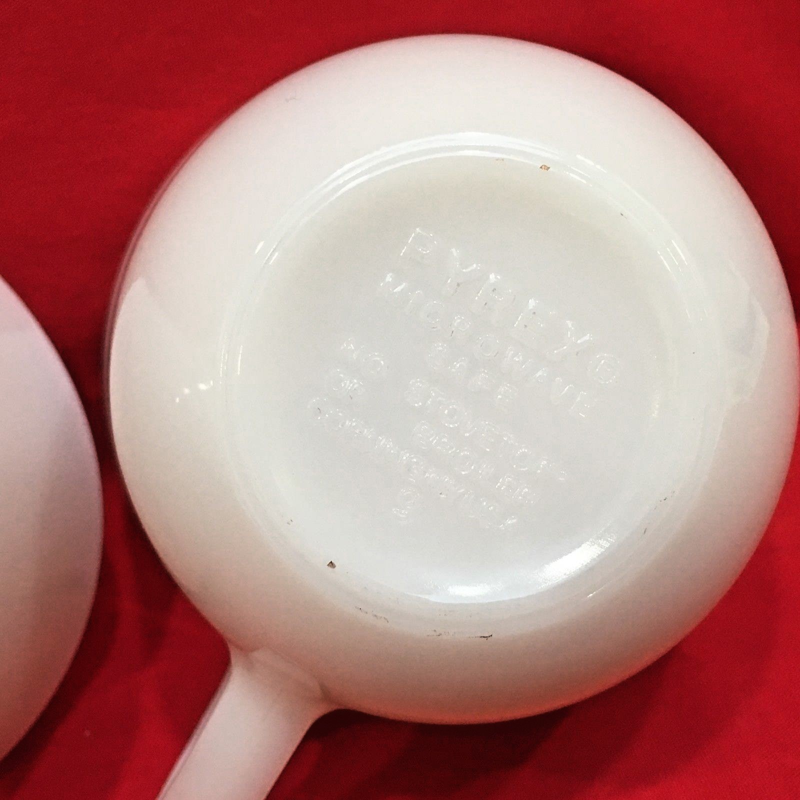 2 Pyrex Milk Glass Coffee Tea Cups Mugs Corning USA | eBay