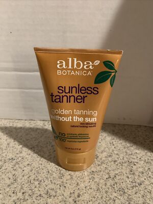 Alba:Very Emollient Sunless Tanner Golden Tanning Without The Sun 4oz ...