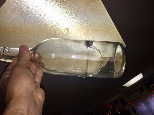 Rare "Widow Maker Whiskey" Glass Strand Goes Completely Across Bottle ...