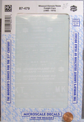 Microscale Model Train Decals HO 87-479 MKT Freight Cars 1966-1972 S1A ...
