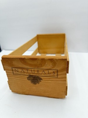 Naturals Pine Storage Products Pine Wood 25 CD Storage Crate Holder ...