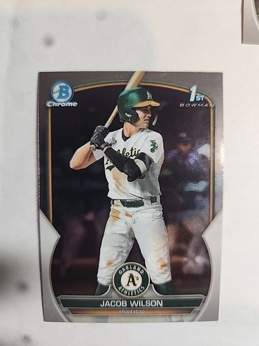(7)2023 Bowman Chrome Draft Jacob Wilson 1 Chrome,2 Regu, 1 Draftpick ...