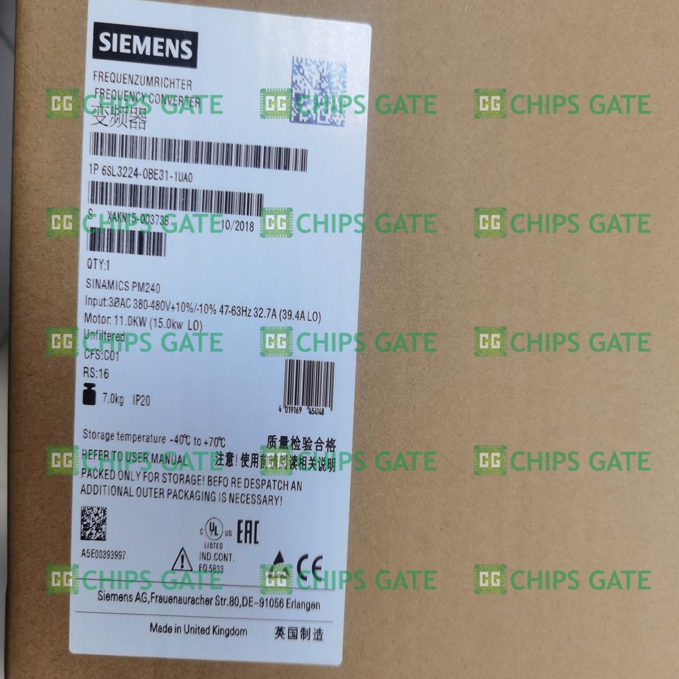 1PCS Unopened Brand New In Box Siemens 6SL3224-0BE31-1UA0 us free tax ...