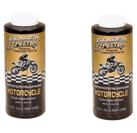 Golden Spectro 2-Cycle Semi-Synthetic Pre-Mix Motorcycle Oil - 12 oz ...
