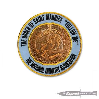 Order of Saint Maurice Embroidered Patch ( 4 1/2") - Wax Backing - NIA Infantry | eBay