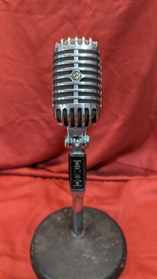 Shure PE 55 Vintage Microphone Elvis Mic Amazing Quality With Case and ...