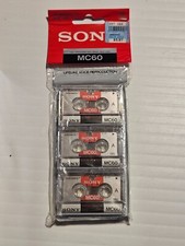 Sony Mc-60 Mc60 Microcassette Blank Cassette Tape Disc 60 Min 3 Pcs ...