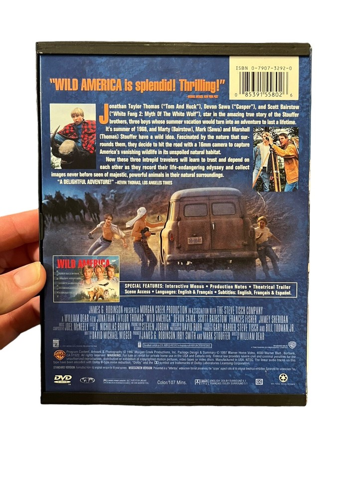 Wild America (DVD, 1997) Great Condition 85391558026 | eBay