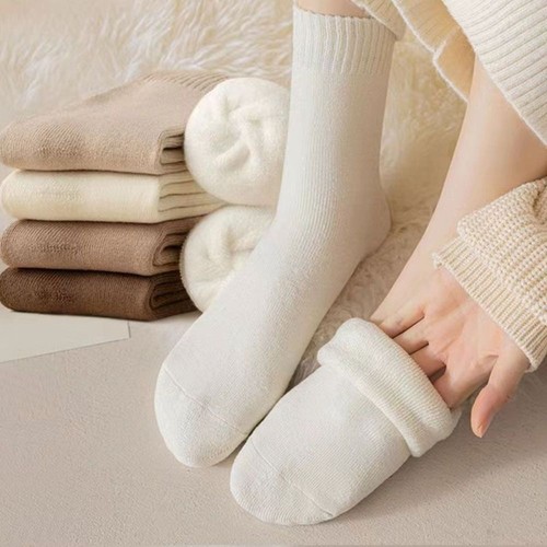 Medium Tube Sock Cashmere Snow Socks Polyester Sleeping Socks Keep Warm ...