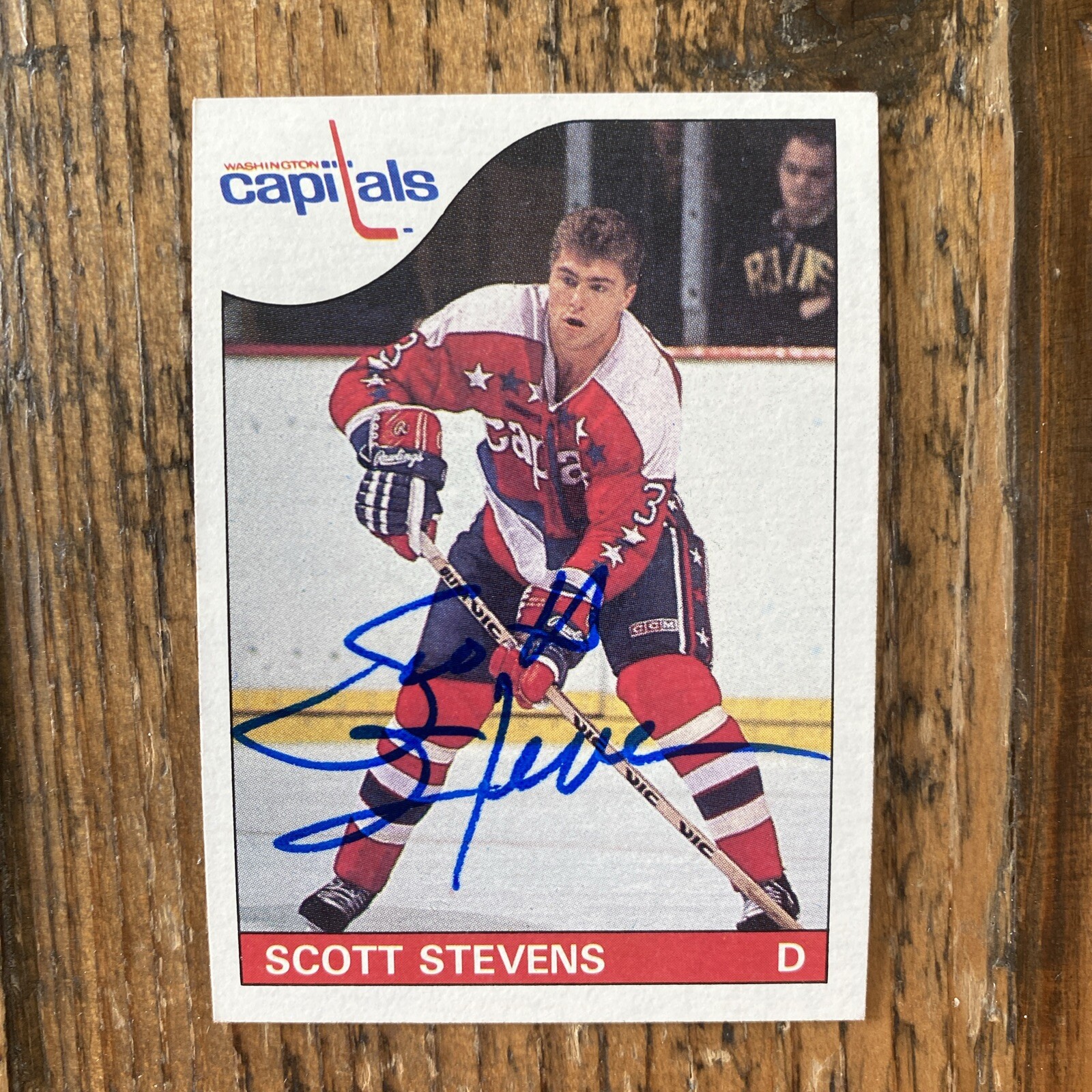 1985-86 Topps #62 SCOTT STEVENS Washington Capitals HOF autographed | eBay