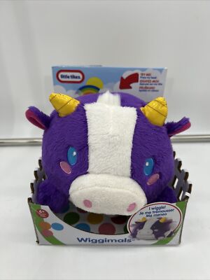 Little Tikes Wiggimals Purple Cow Plush Ball Sounds and Wiggles Plush ...