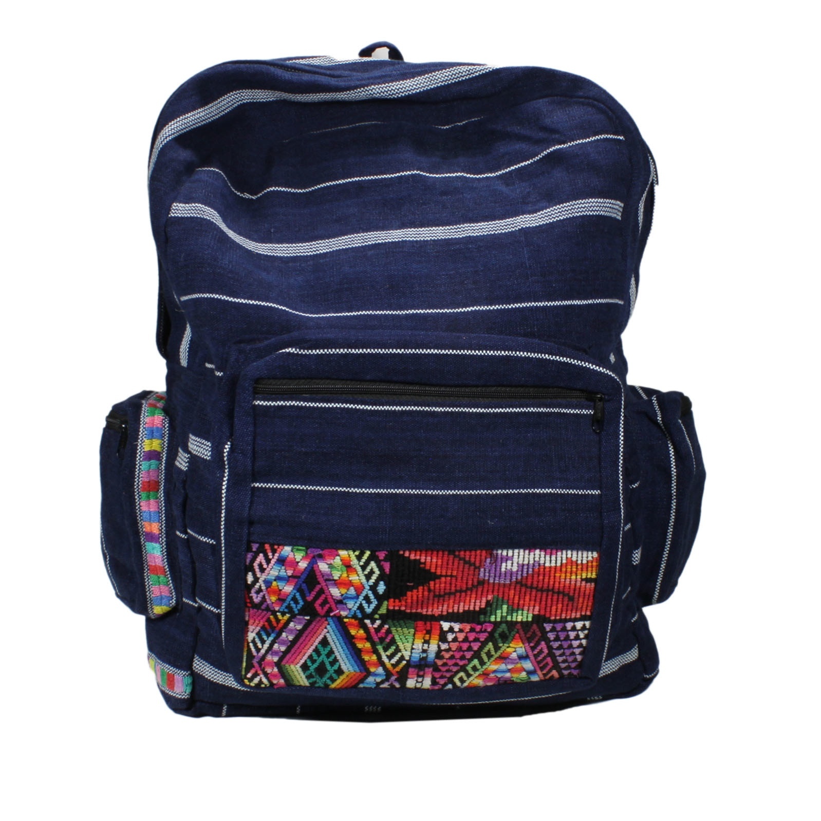 Blue Jean Stripe Backpack Tapestry Bag Hippie Boho 100% Cotton 15" | eBay