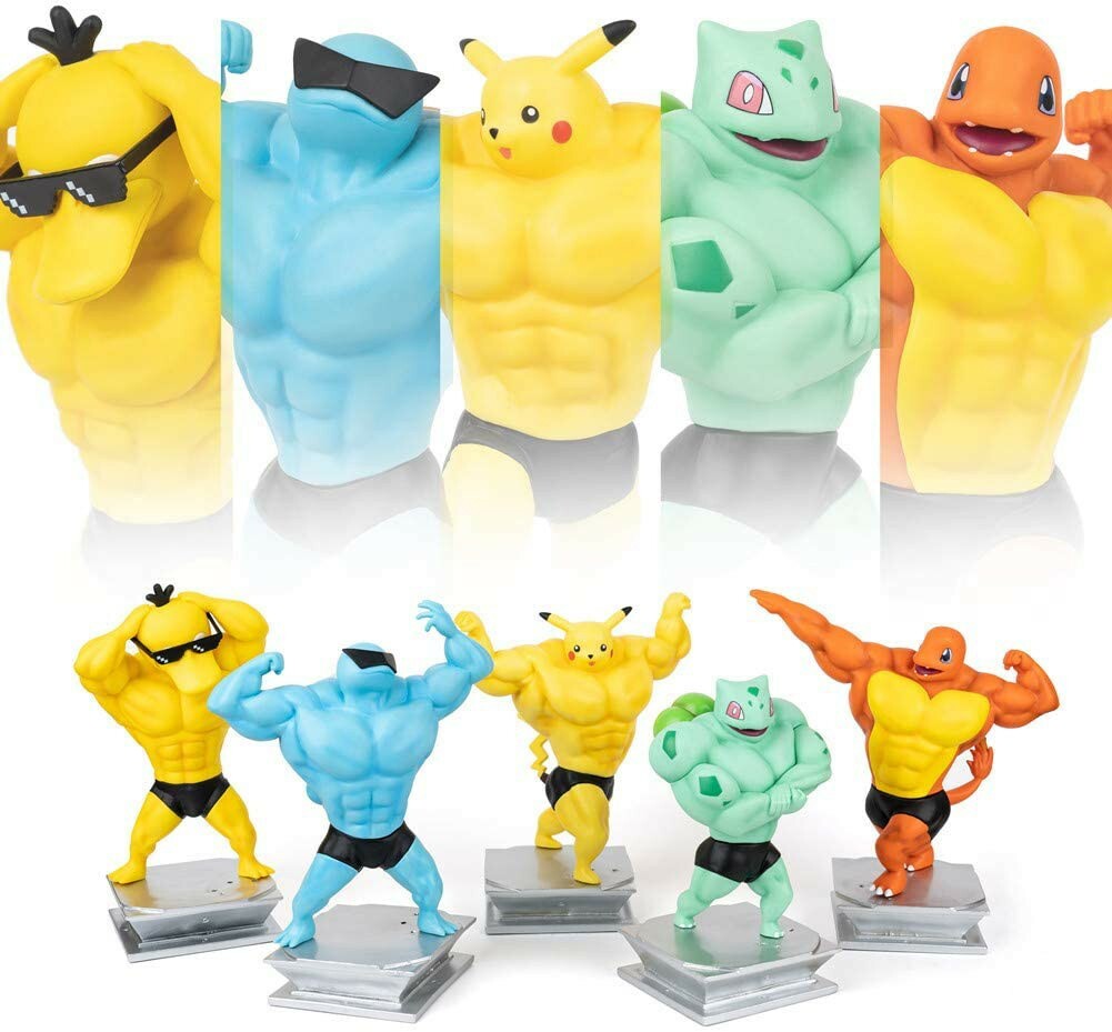 Pokémon Figurine Salamèche Musculation body builder jouet collection ...