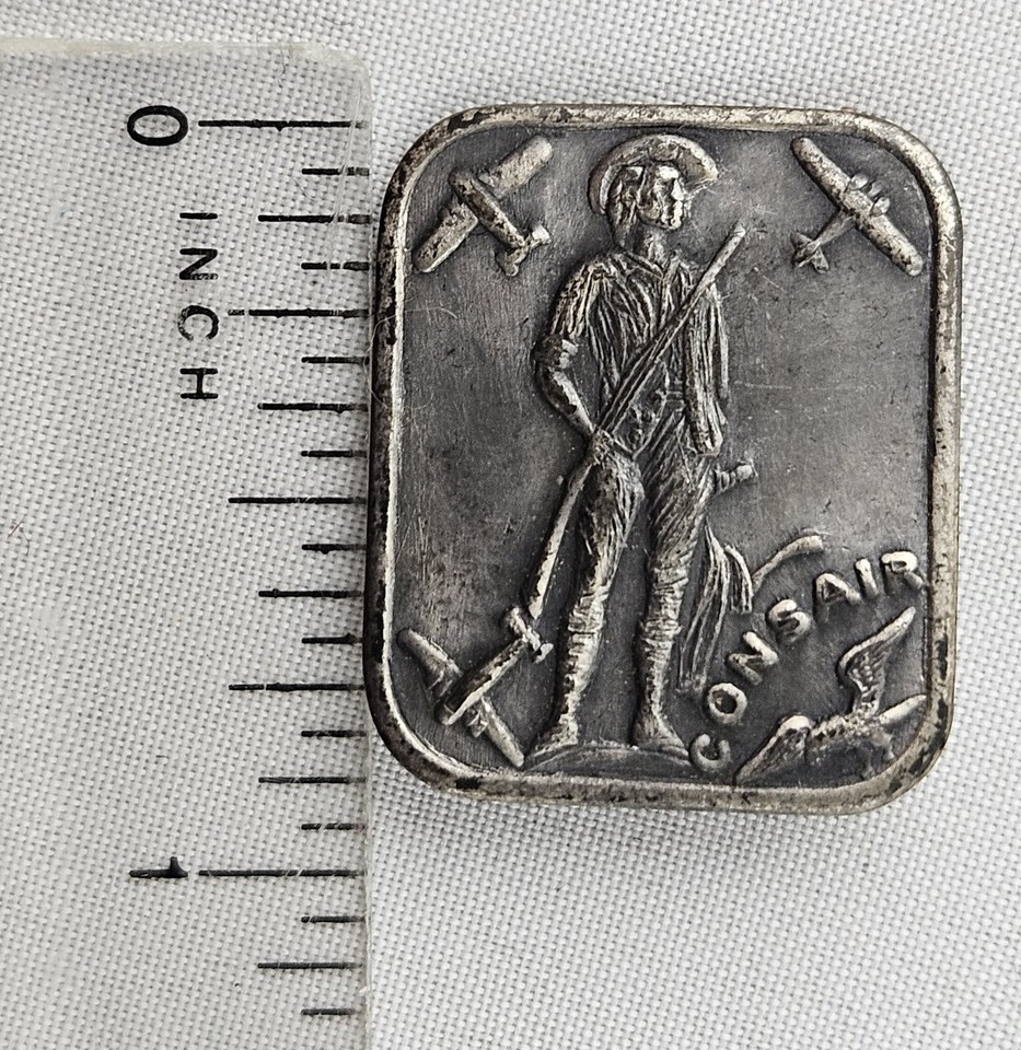 Antique 1940s WWII Era CONSAIR Minuteman Employee Service Pin Badge | eBay
