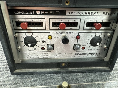 ABB 443T3341 Circuit Shield Overcurrent Relay ITE 51E 125 VDC Asea ...