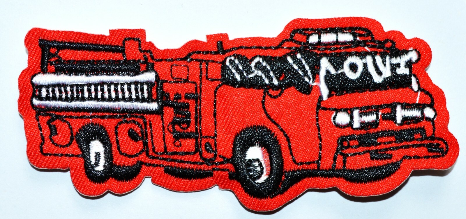 100x Red Fire Truck Firetruck Firefighter Rescue Aid Iron on Patch 8.9 ...