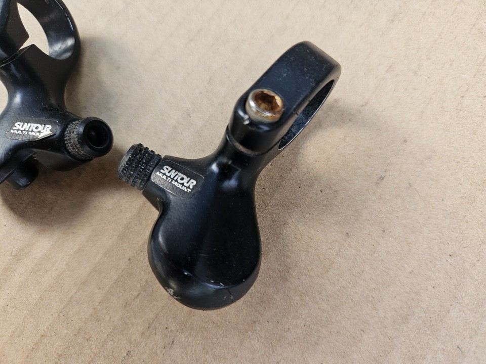 Vintage Suntour XC Pro Multi Mount Thumb Shifter Brackets Mounts Left ...