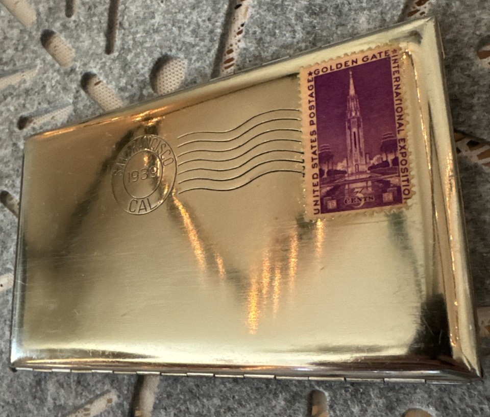 Harry Richman Postal Letter Brass Cigarette Case San Francisco 1939 ...