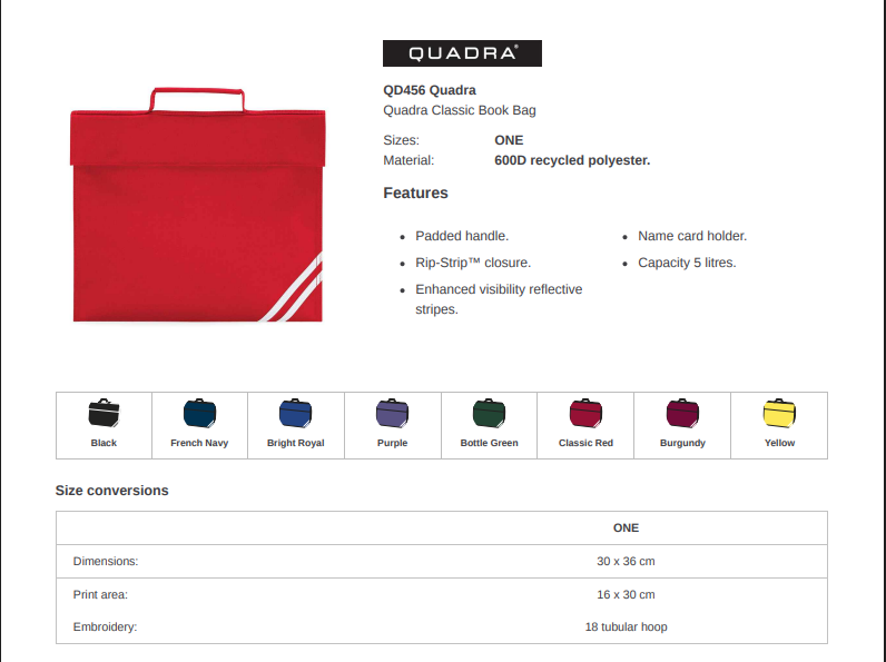 Personalised Name Book Bag Custom Any Design Printed Kids Boys Girls ...