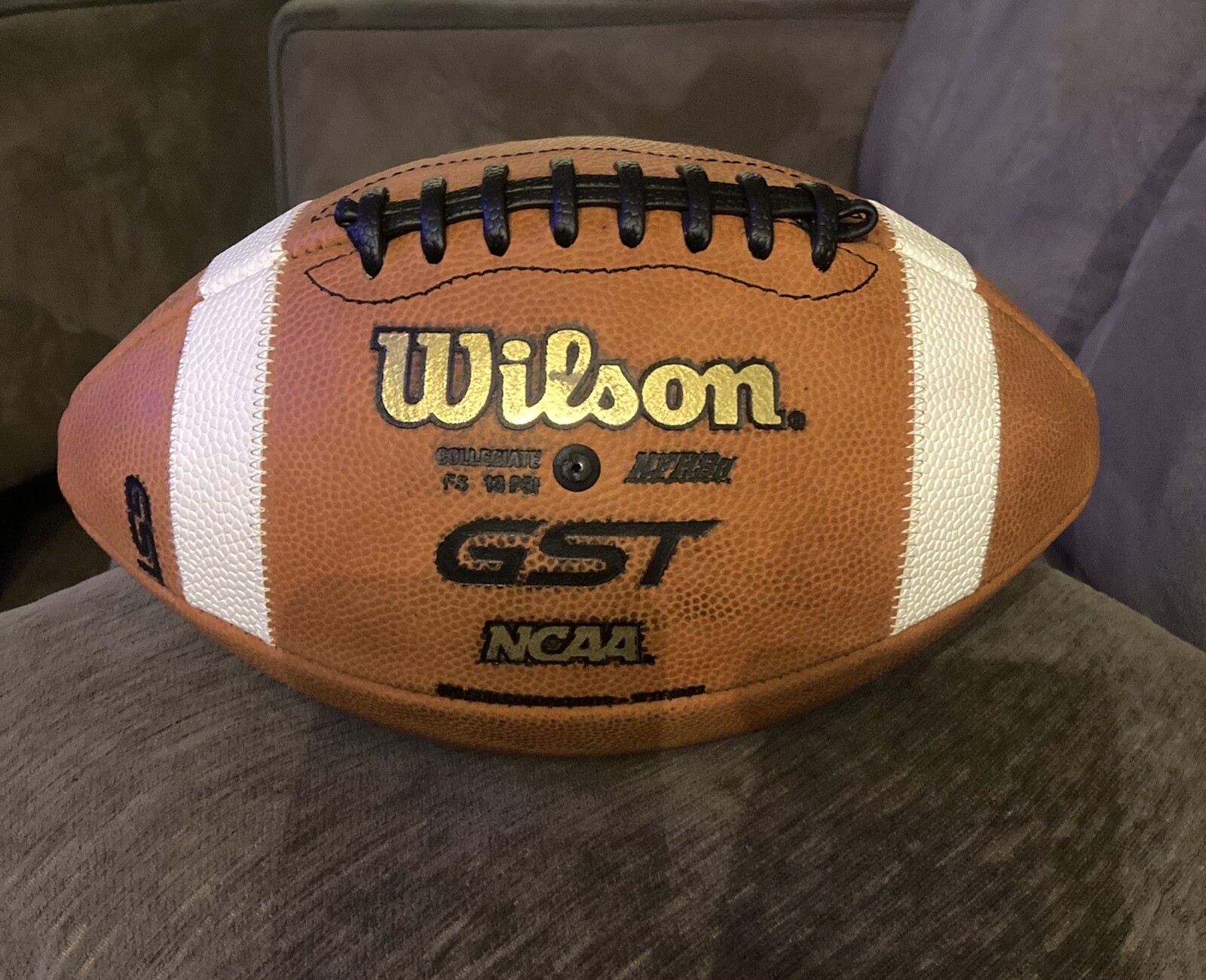 Wilson 1003 GST Football NFHS/NCAA Leather Footbal. NEVER USED. Brand ...